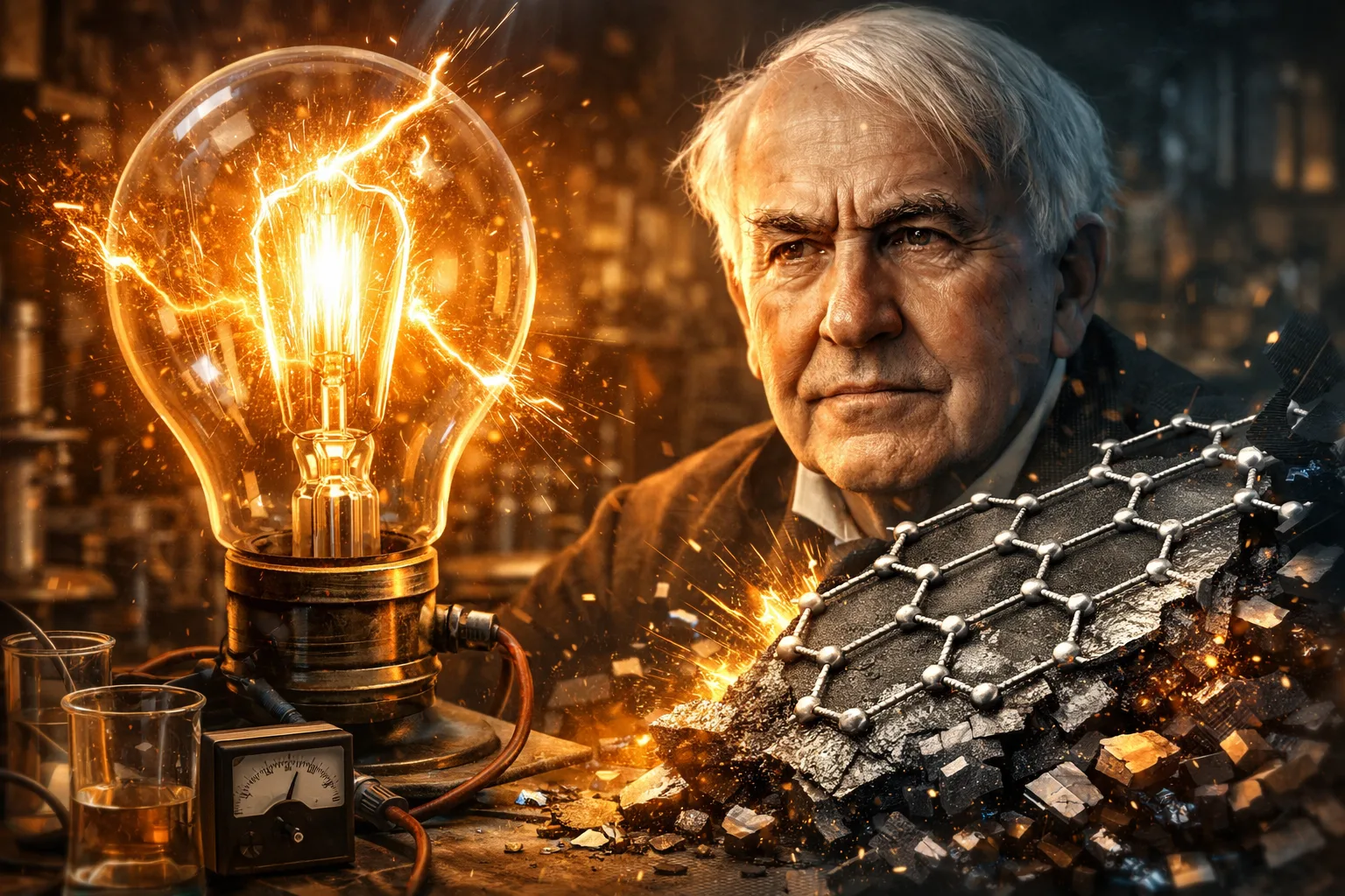 Thomas Edison pode ter produzido um supermaterial acidentalmente ao ...
