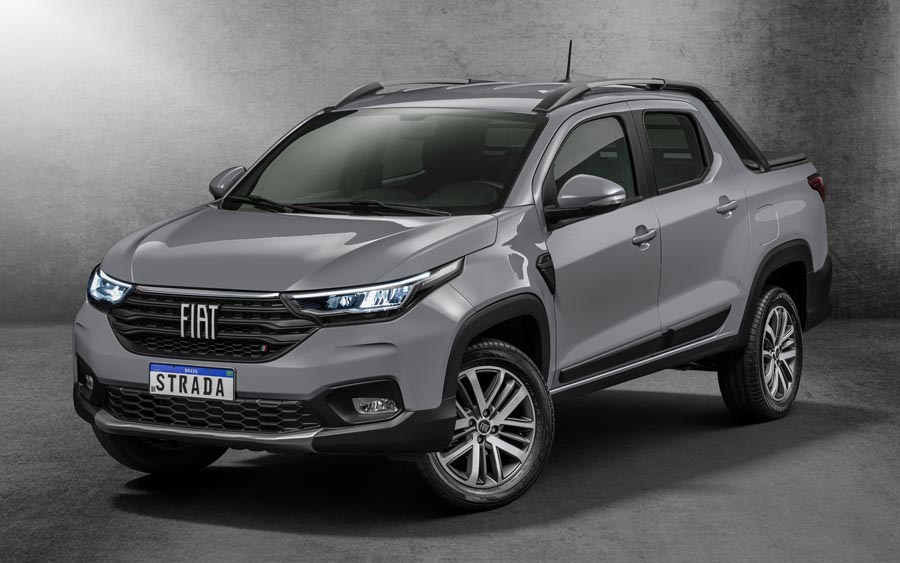 Interior da Fiat Strada 2023 - Carro Das Notícias